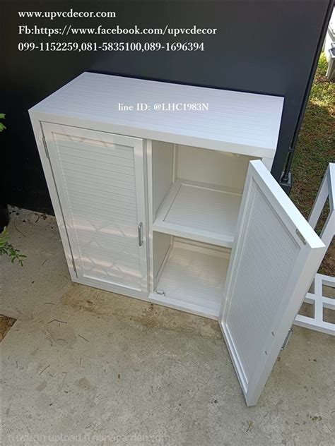 ตู้เก็บของนอกบ้าน ตู้เก็บของลานซักล้าง ตู้เก็บของไม่ผุ ตู้ โดยบ้านทำไม้ อ พุทธมณฑล จ นครปฐม รหัส