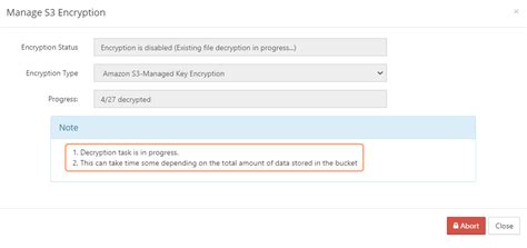 Disabling S Storage Encryption FileCloud Docs Server