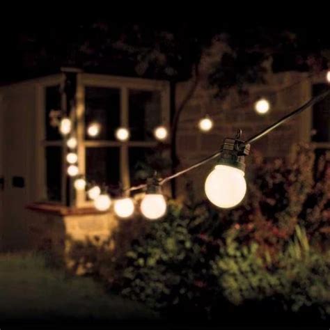 Party Festoon Warm White 20 Indoor Outdoor Globe String Lights For Garden