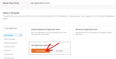 How To Create A Job Application Form In Wordpress Template
