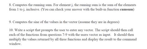 Solved 8 Computes The Running Sum For Element J The