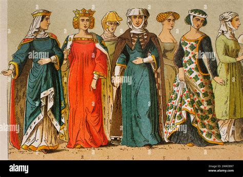 History Of France 1300 From Left To Right 1 2 Queens And Princesses