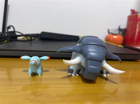 [in Stock] 1 20 Scale World Figure [ace] Phanpy And Donphan PokÉ Galerie