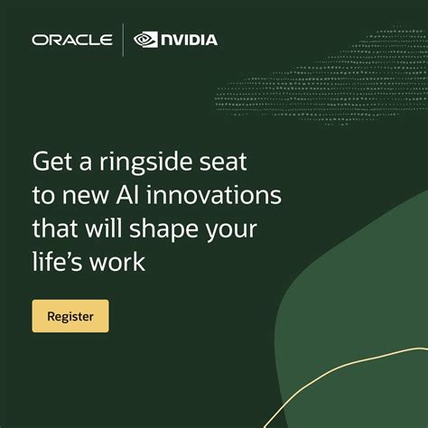 Accelerate Ai Anywhere With Oracle Cloud And Nvidia Oracle