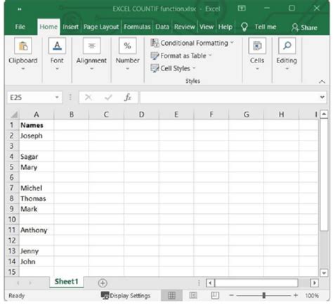 Excel Countif 函数 计数非空单元格、大于小于或包含特定值的单元格 技术教程 Excel Countif 函数 计数非空单元格、大于小于或包含特定值的单元格 技术教程