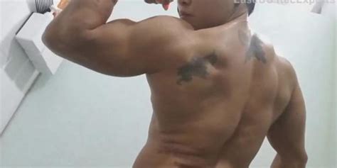 Monumental Nude Muscle Posing