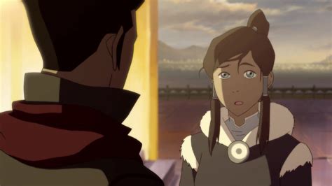 Avatar Korra Telling Mako That Shes Playing Pro Bending Anime