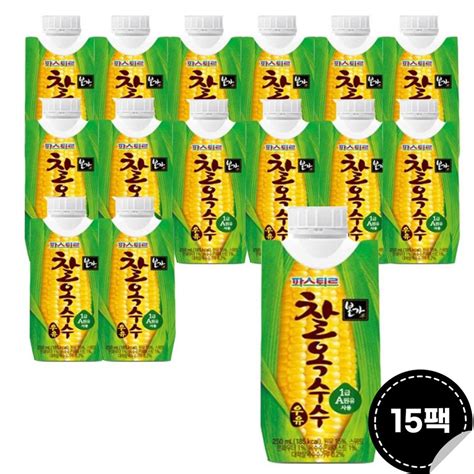 파스퇴르 본가 찰 옥수수우유 250ml 15팩 믿고 사는 즐거움 Ssg Com