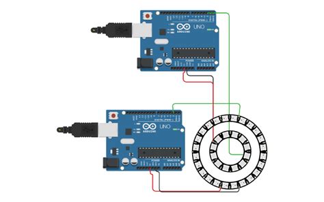 Circuit Design 24 Hour Clock Using Neopixel Ring Tinkercad