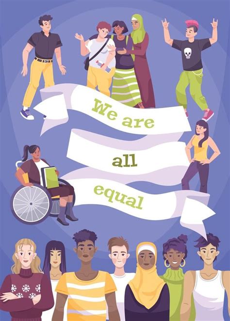 World Day Social Justice Flat Card Social Justice Class Poster