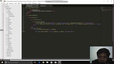 Membuat Codingan Halaman Contact Di Php Youtube Membuat Codingan Halaman Contact Di Php Youtube