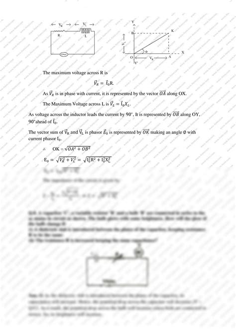 SOLUTION Chapter Alternating Current Studypool