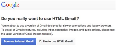 Gmails Basic Html Warning
