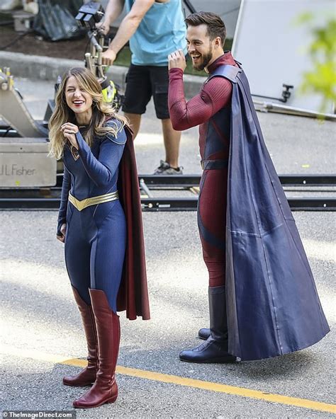 Melissa Benoist And Husband Chris Wood Share A Laugh In Costume While