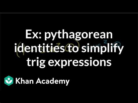 Pythagorean Identities Trigonometry