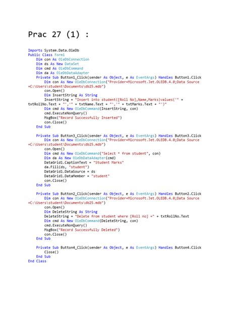 Prac 27 Pdf Computing Computer Programming