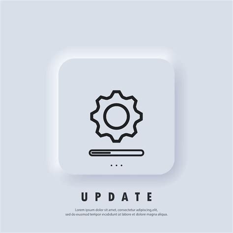 Premium Vector Update System Icon Concept Of Upgrade Application Progress Icon Loading And