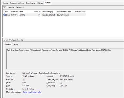 Windows 10 Scheduled Tasks With Workstation Lockunlock Not Being Triggered Super User