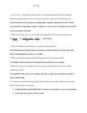 Understanding And Analyzing Graphs Pre Lab Variables Course Hero