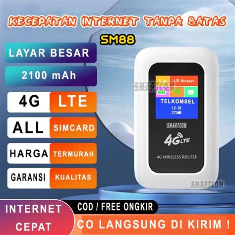 Jual Modem Mifi Wifi G Lte Sm Unlock All Operator G Mah Sm Sm Sme Pro Shopee