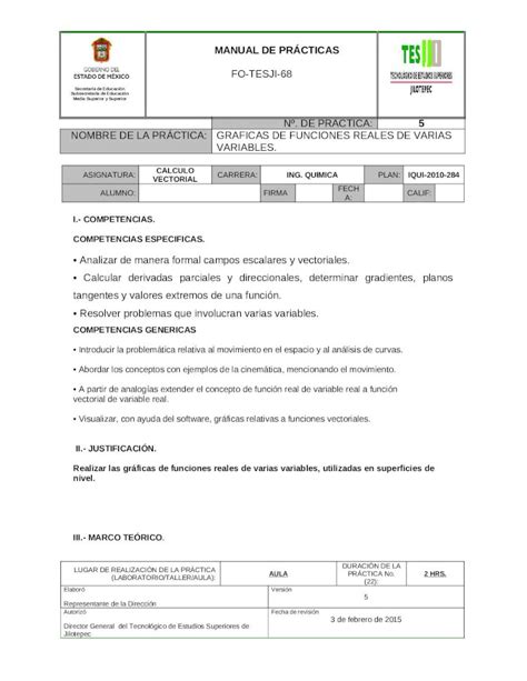 Doc Practica4 Graficas De Funciones Reales De Varias Variables Dokumen Tips