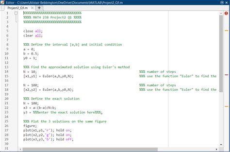 Solved B Consider The Differential Equation