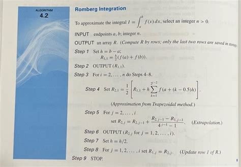 Solved Use Romberg Integration To Compute R33 For The