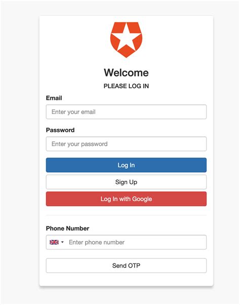 Auth0 Custom Login Form Template Usernamepassword Social Passwordless Sms · Github
