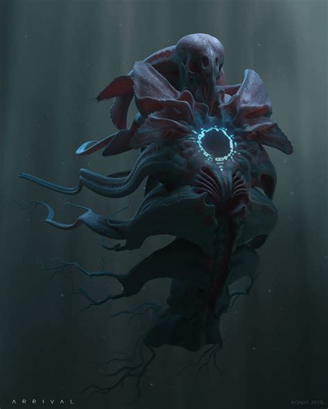 Alternate Alien Concept Designs For The Fantastic Sci Fi Film Arrival