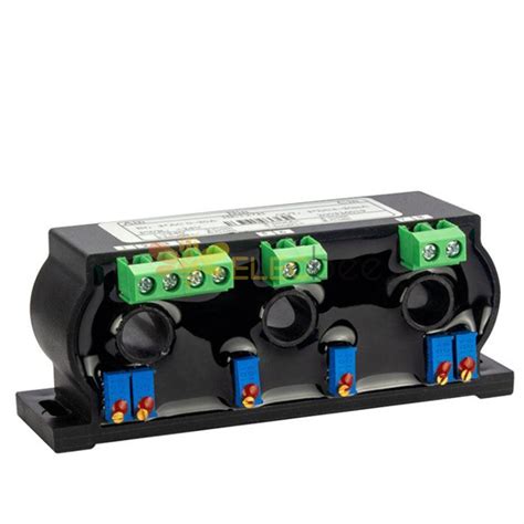 Perforated Three Phase Ac Current Transmitter Ac5a100a To 4 20ma 0 10v
