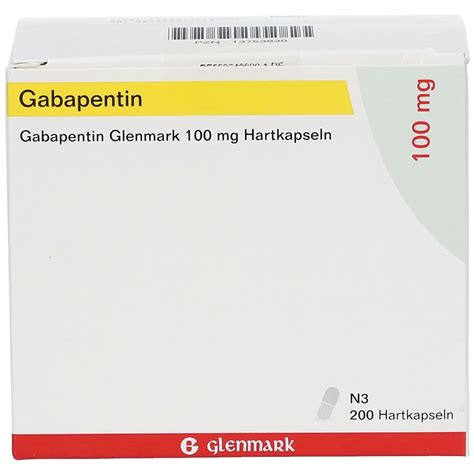 Gabapentin Glenmark 100 Mg 200 St Mit Dem E Rezept Kaufen Shop Apotheke