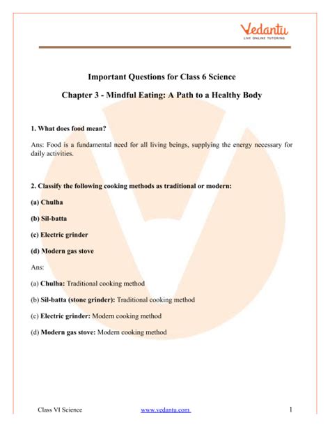 Class 6 Science Chapter 6 Quiz At James Tarvin Blog