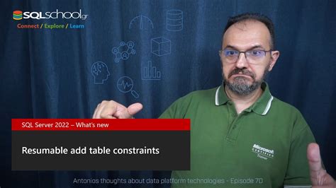 Resumable Add Table Constraints Sql Server 2022 Whats New Youtube