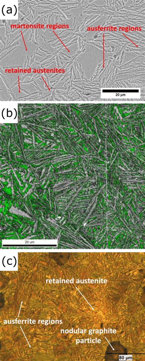a sem secondary electron image taken at 5000× b ebsd pattern