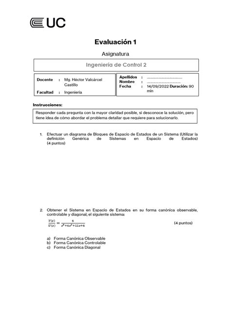 Evaluación 1control 2pdf Pdf
