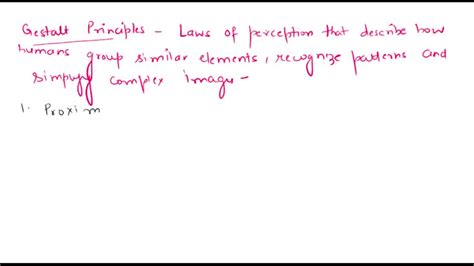 Solved Label The Illustrations Based On The Gestalt Principles Of