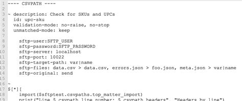 Sftp Export Csvpath Framework