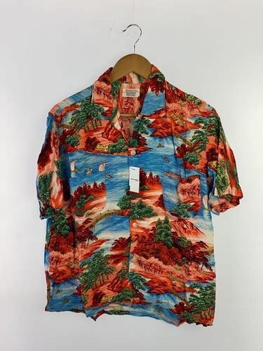 Penneys 60s Aloha Shirt Japanese Pattern Made In Japan L Rayon