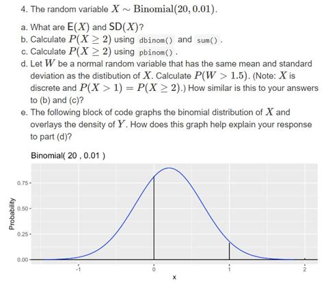 4 The Random Variable X Binomial 20 0 01 A What Chegg Com