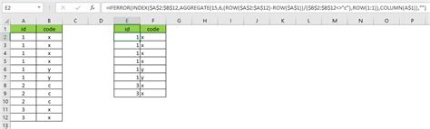 Excel How To Extract Specific Ids Stack Overflow