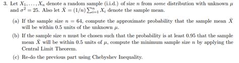 Solved Let X Xn Denote A Random Sample I I D Of Chegg Com