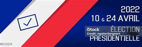프랑스 대통령 선거 2022 벡터 배너 또는 소셜 미디어 게시물 템플릿 프랑스에 대한 스톡 벡터 아트 및 기타 이미지 프랑스 선거 2022년 Istock