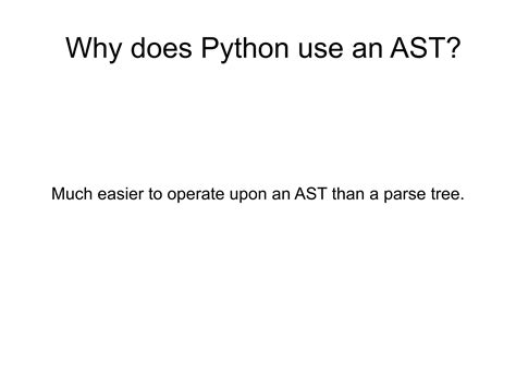 Python Compiler Internals Presentation Slides Odp