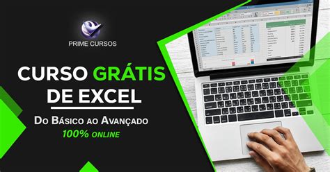 Curso De Excel Do B Sico Ao Avan Ado Vba Online Gr Tis Prime Cursos