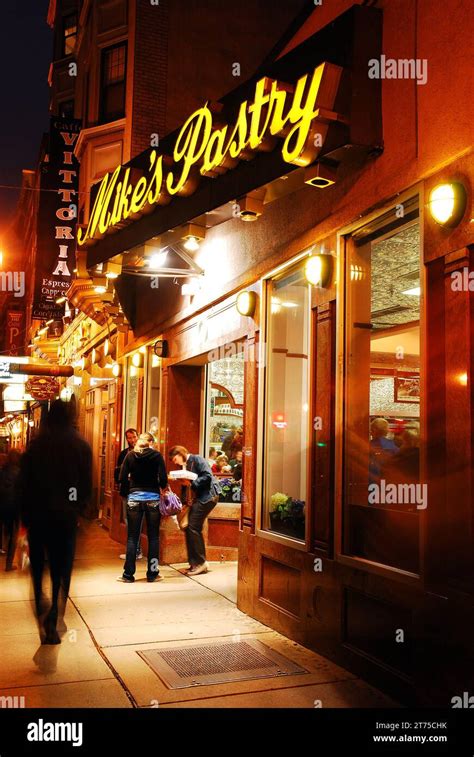 Mikes Pastry In Bostons Italian North End Serves Cannoli And Assorted