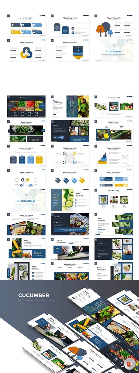 Cucumber Powerpoint Template Keynote Template Infographic Templates Powerpoint Templates