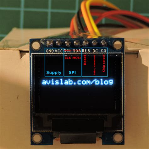 How To Use Color Oled Display Ssd1331 With Stm32 Avislab сайт для