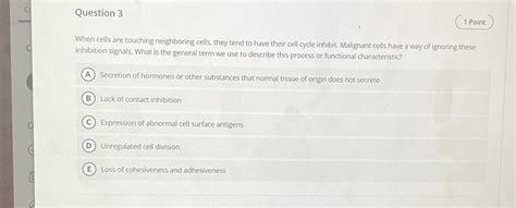 Solved Question 31 ﻿pointwhen Cells Are Touching Neighboring