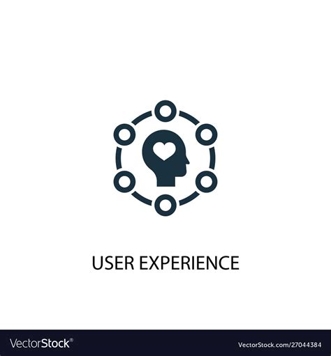 User Experience Icon Simple Element Royalty Free Vector